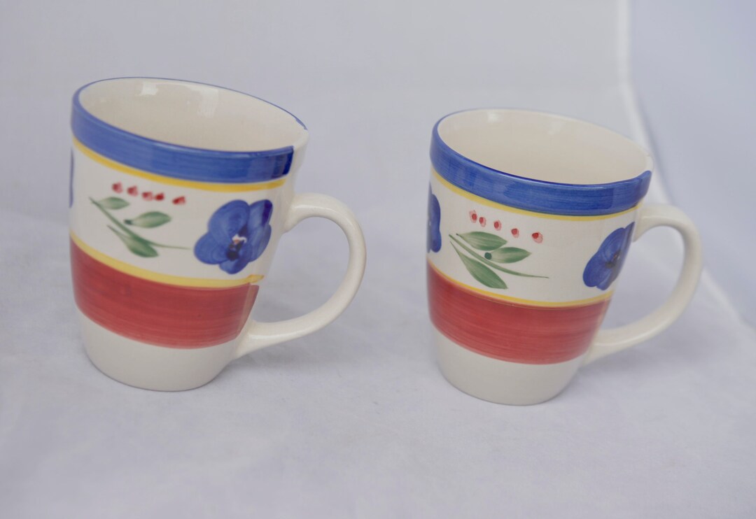 Vintage Miso Hand-painted Italian Designed Coffee/tea Mugs Vintage ...