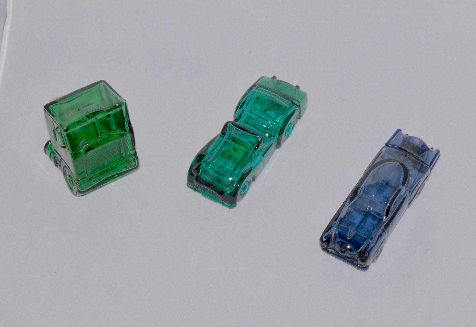 Avon Glass Bottles Set of 3 Vintage Glass Avon Collectible Glass Teal ...