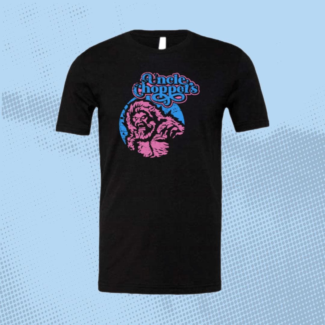 Comfy Heather Black Short Sleeve Graphic T W/barbie Inspired Uncle ...