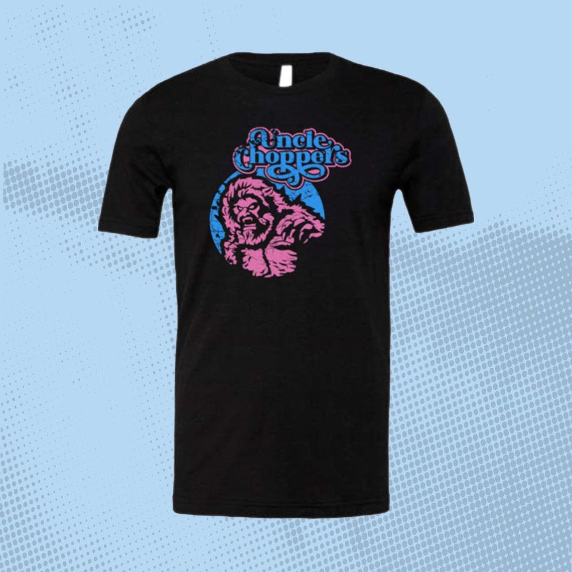 Comfy Heather Black Short Sleeve Graphic T W/barbie Inspired Uncle ...