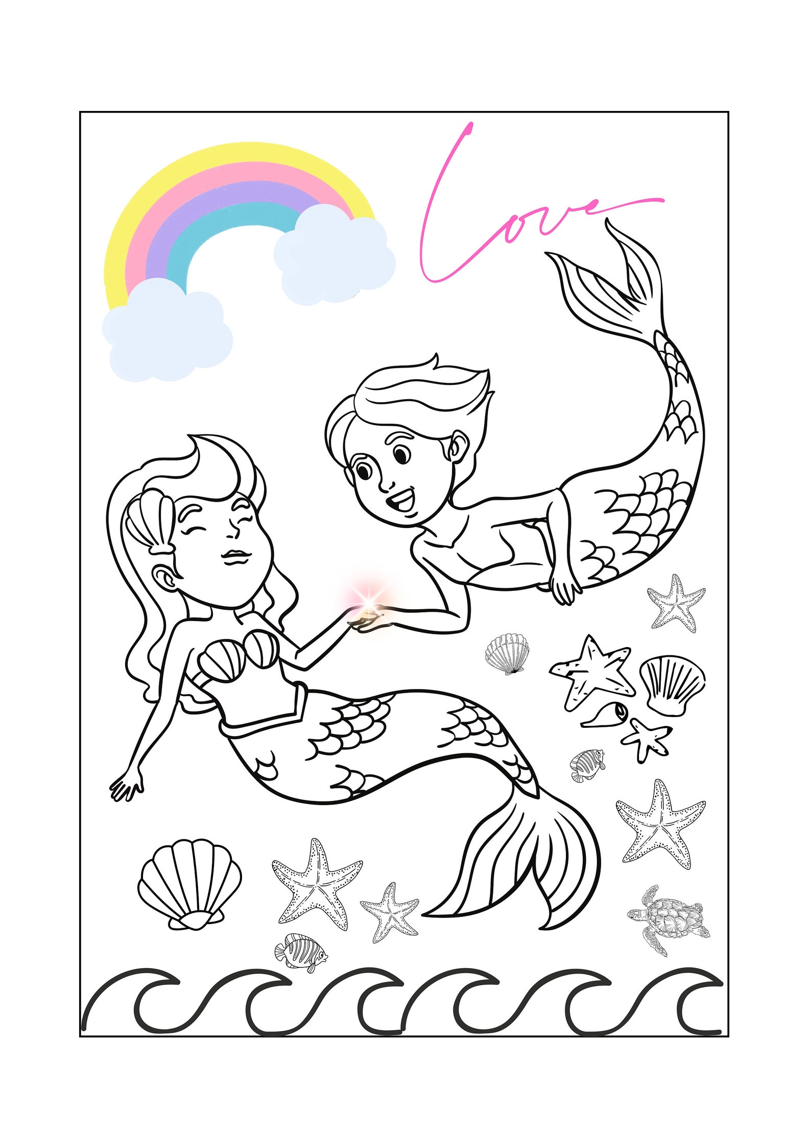 Printable A4 20 Pages Activity Coloring Book the Little Mermaid and ...