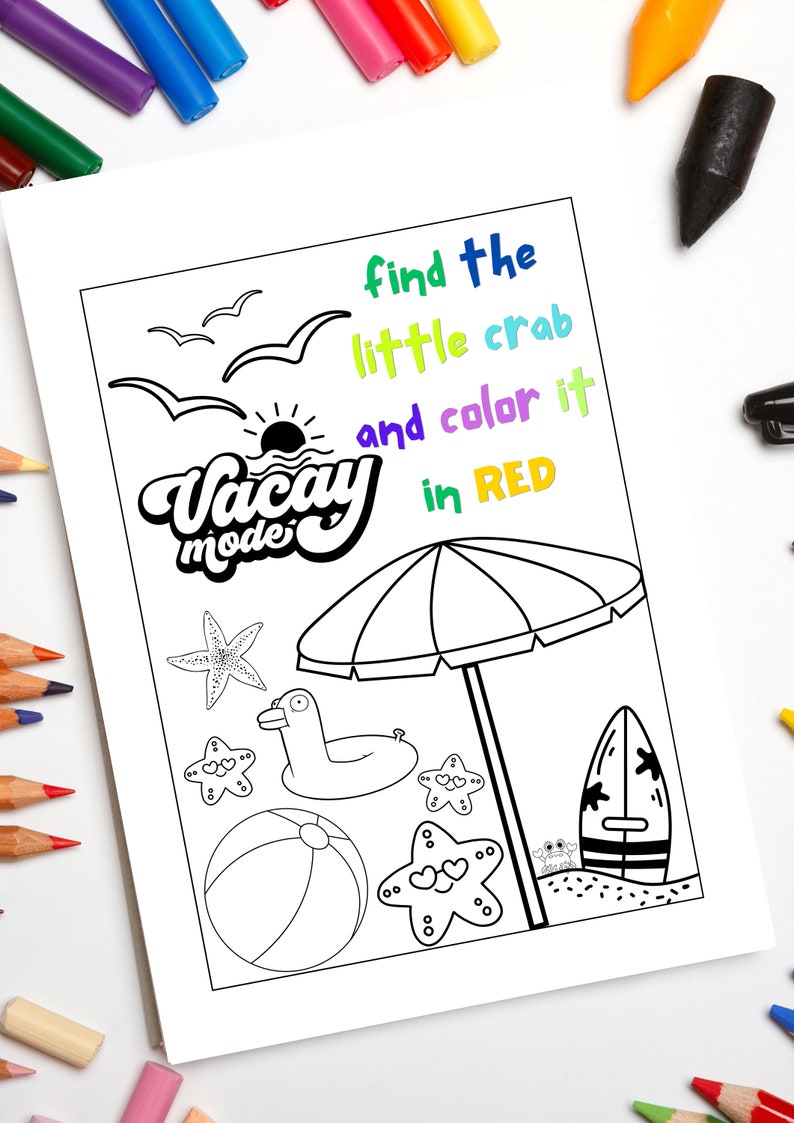 Printable A4 20 Pages Activity Coloring Book the Little Mermaid and ...