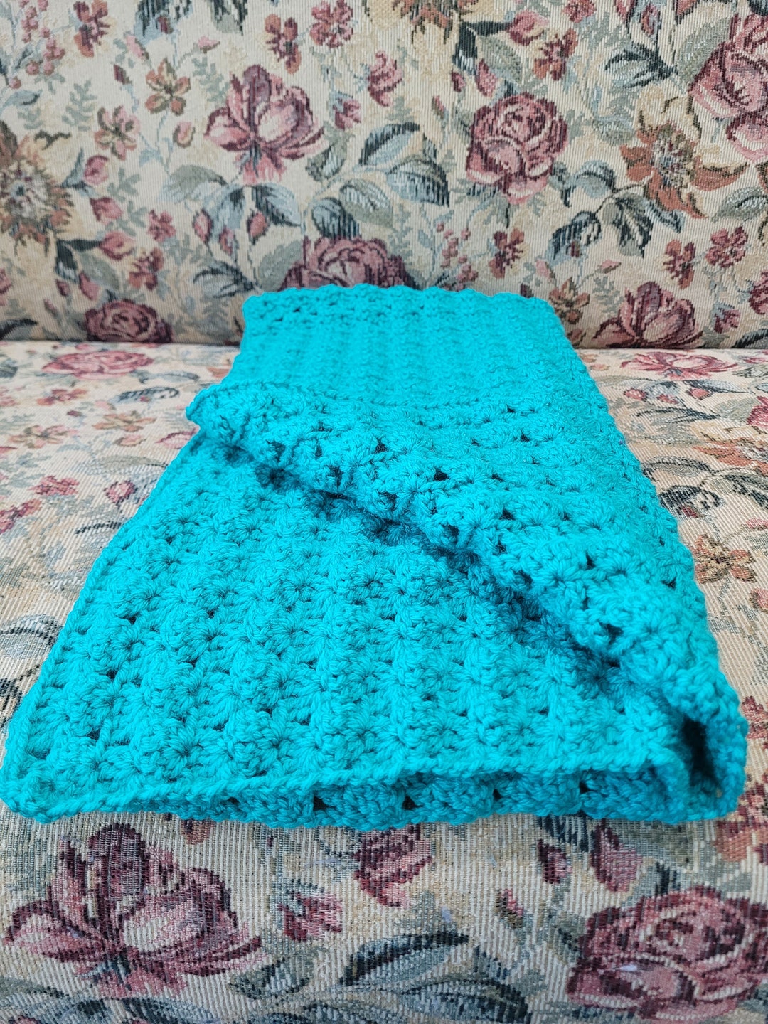 Teal Baby Blanket - Etsy