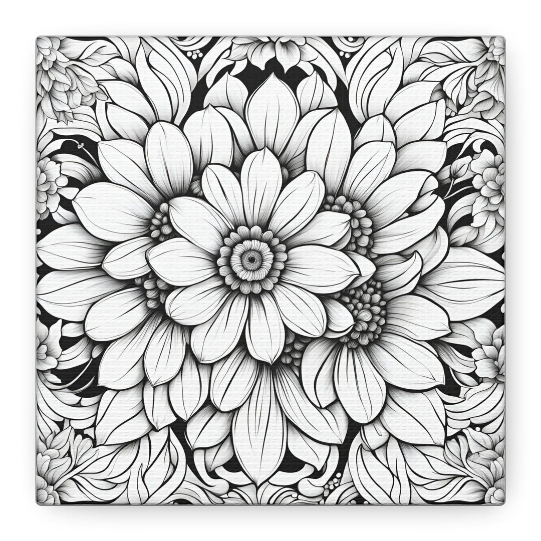 DIY Paint or Color Your Own Canvas - Etsy