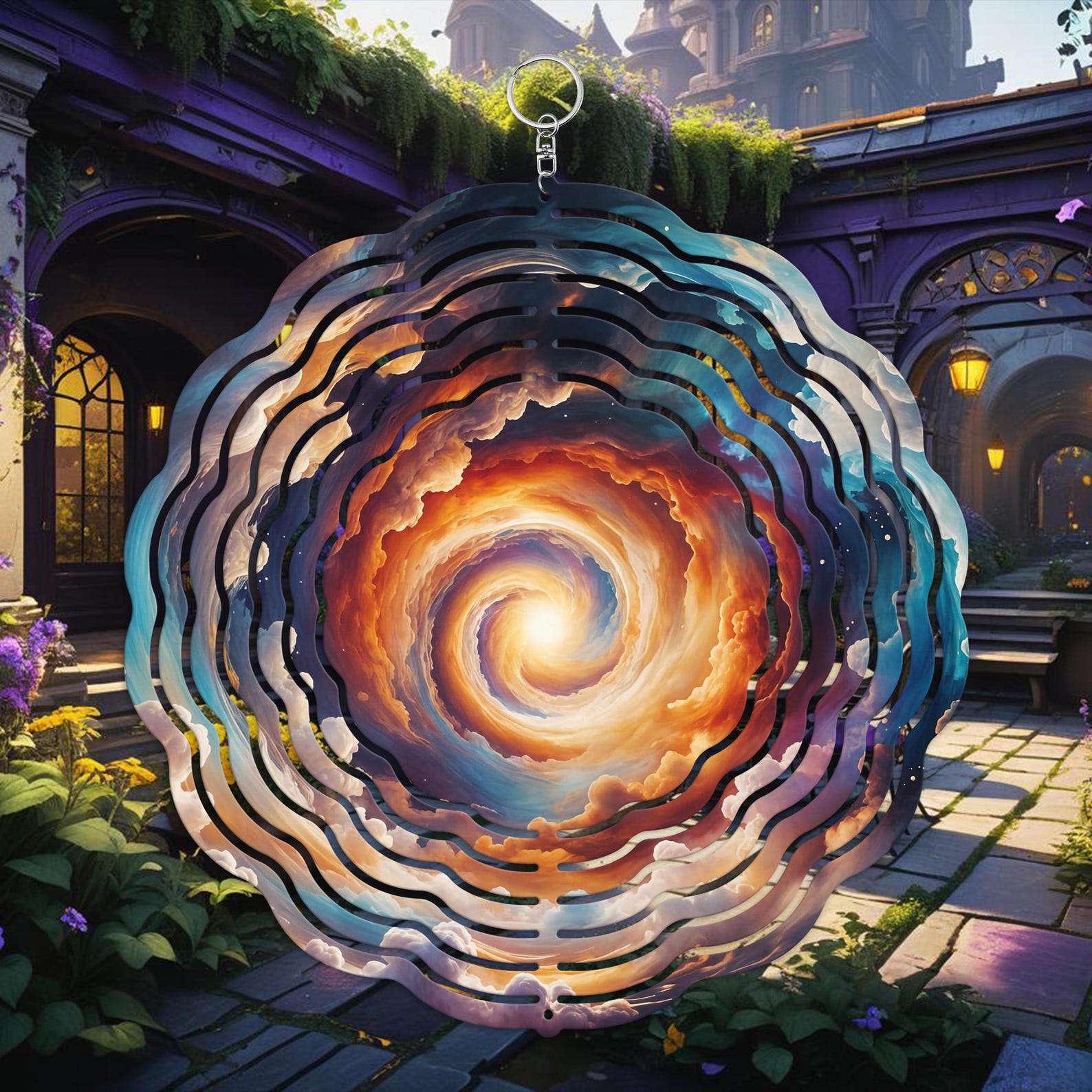 Cloud Vortex Wind Spinner PNG, Wind Spinner Sublimation Design ...