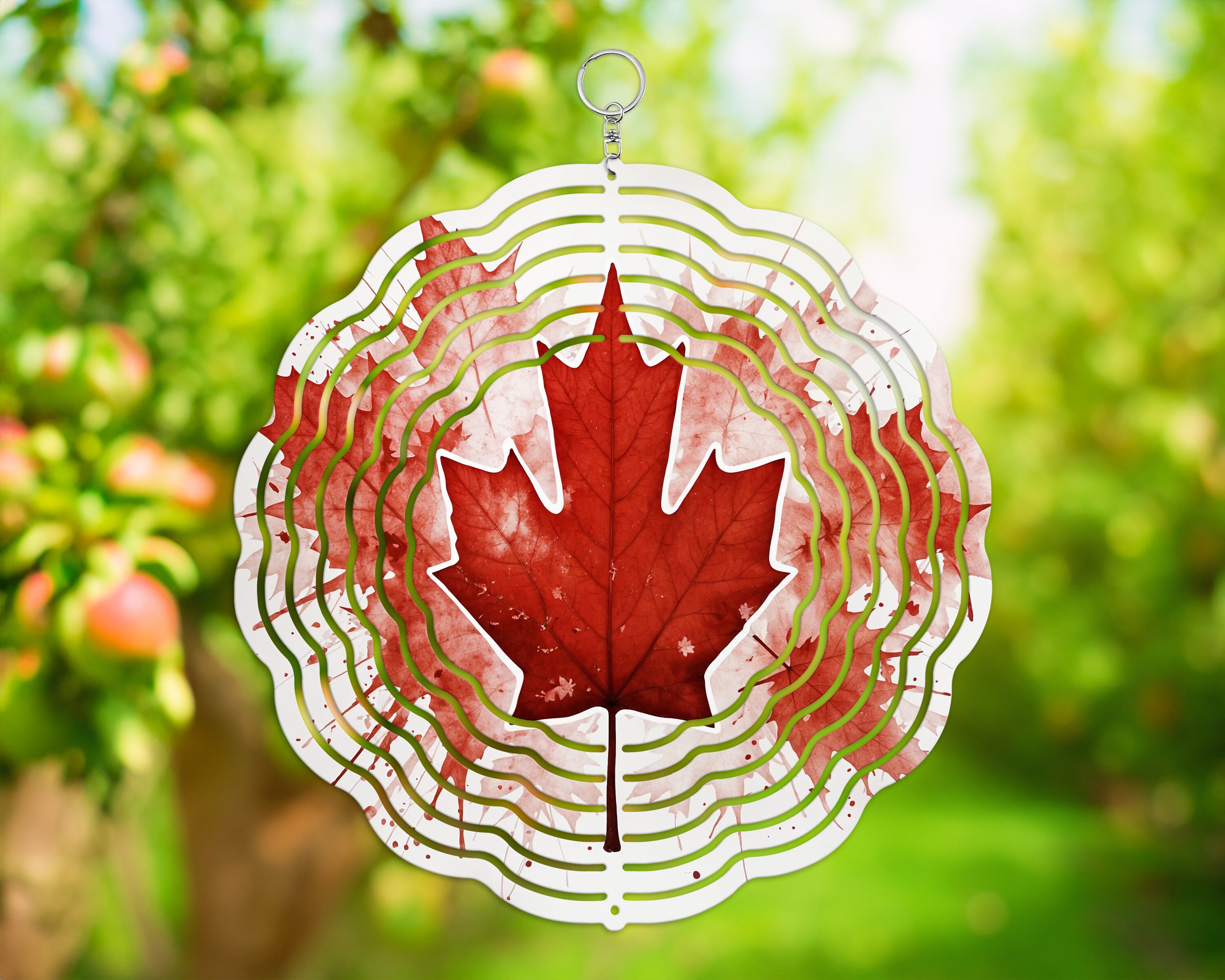 Canadian Maple Leaf Wind Spinner PNG, Wind Spinner Sublimation Design ...