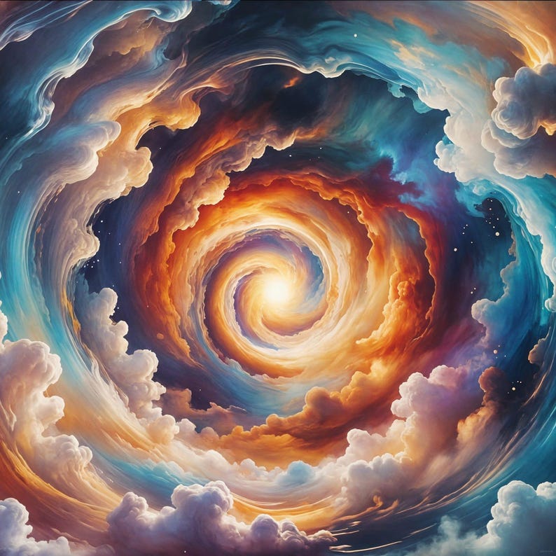 Cloud Vortex Wind Spinner PNG, Wind Spinner Sublimation Design, Download, Optical Illusion ...