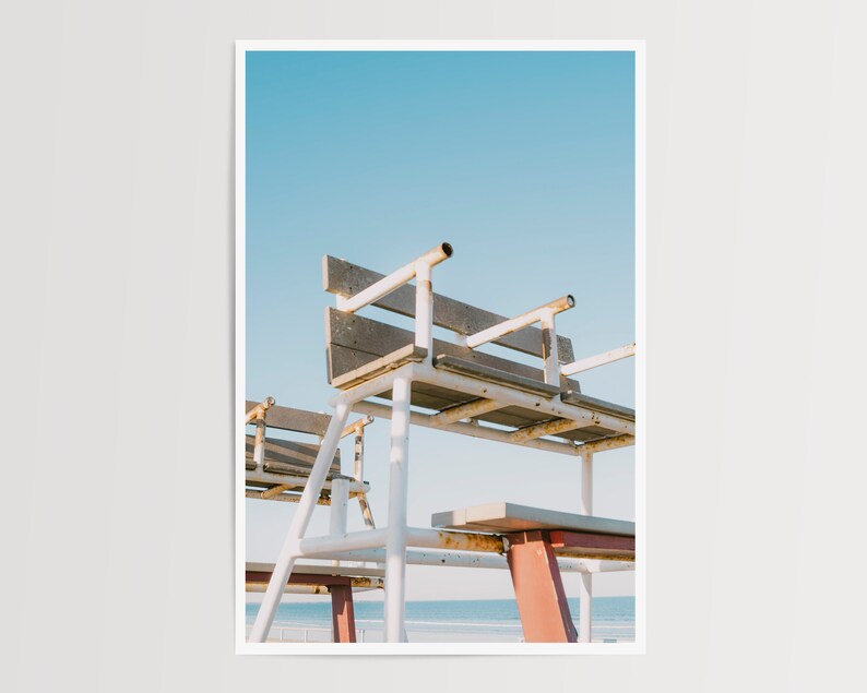 Fine Art Photography Print | Lifeguard Chair at the Beach Print ...