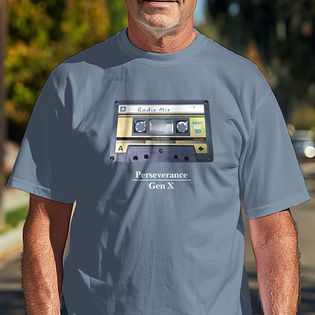 Gen X Shirt Mix Tape Cassette Old School Generation X, 70's 80's 90's T ...