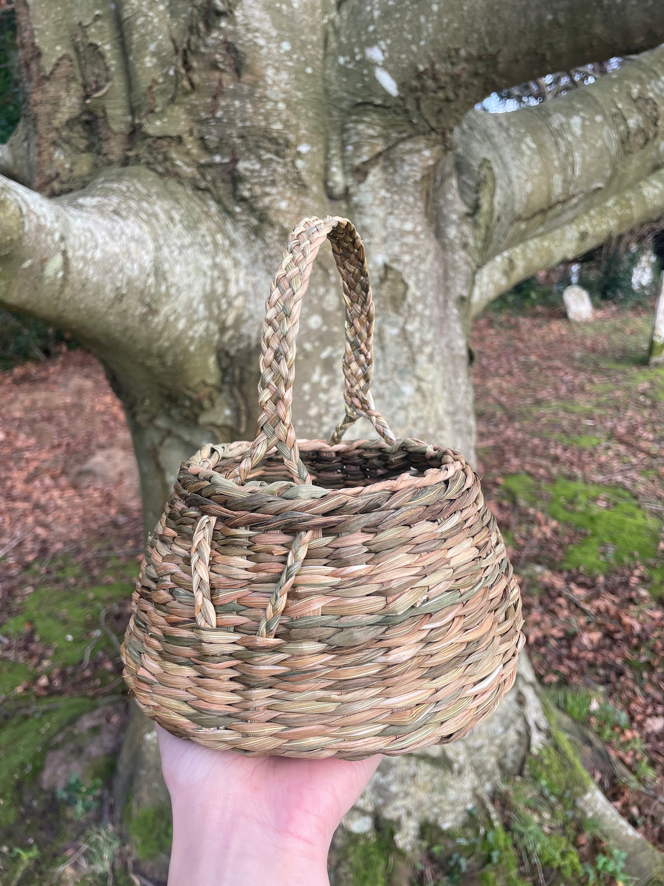 Hand Made Woven Berry Basket - Etsy