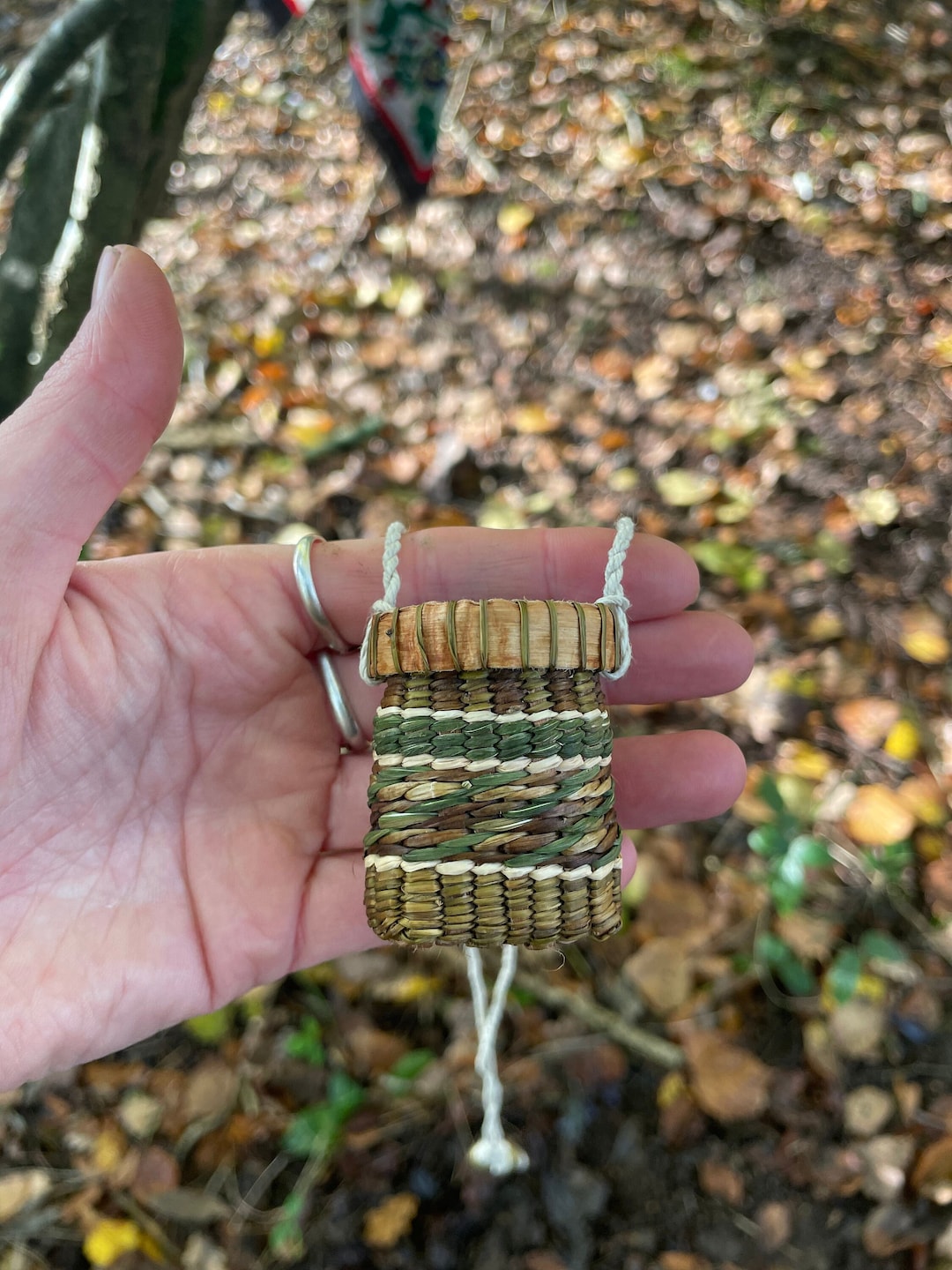 Hand-woven Amulet Pouch Necklace - Etsy