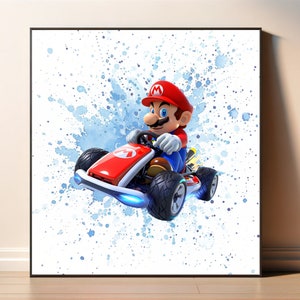 Super Mario Poster Artwork, Super Mario Fan Art Bundle: Watercolor ...