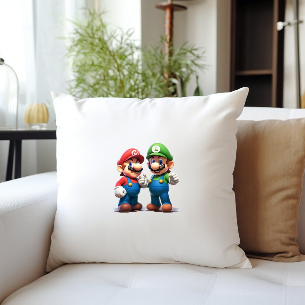 Super Mario Bros Artwork, Mario and Luigi Poster Print, Mario and Luigi ...