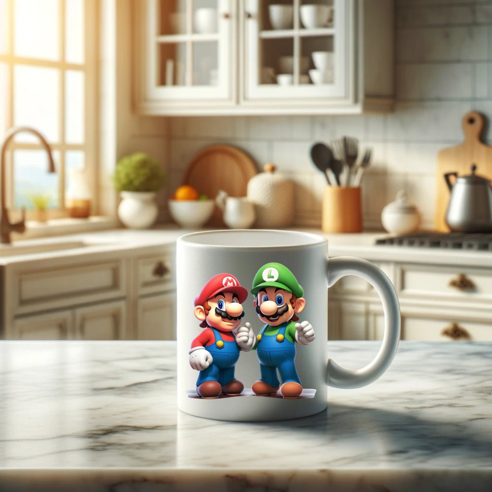 Super Mario Bros Artwork, Mario and Luigi Poster Print, Mario and Luigi ...