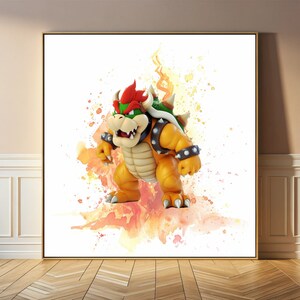 Super Mario Poster Artwork, Super Mario Fan Art Bundle: Watercolor ...