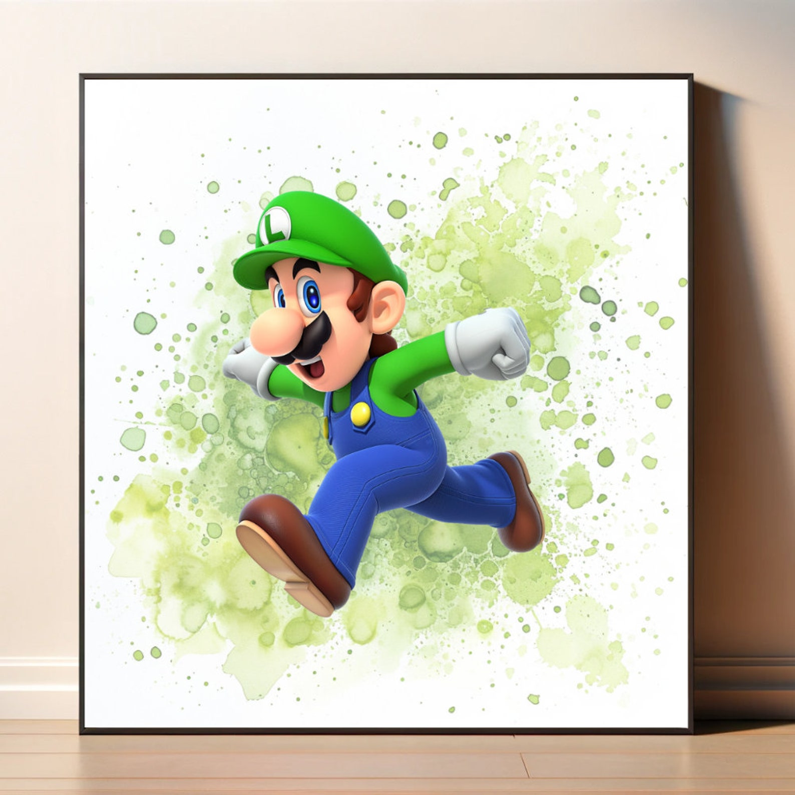 Super Mario Poster Artwork, Super Mario Fan Art Bundle: Watercolor ...