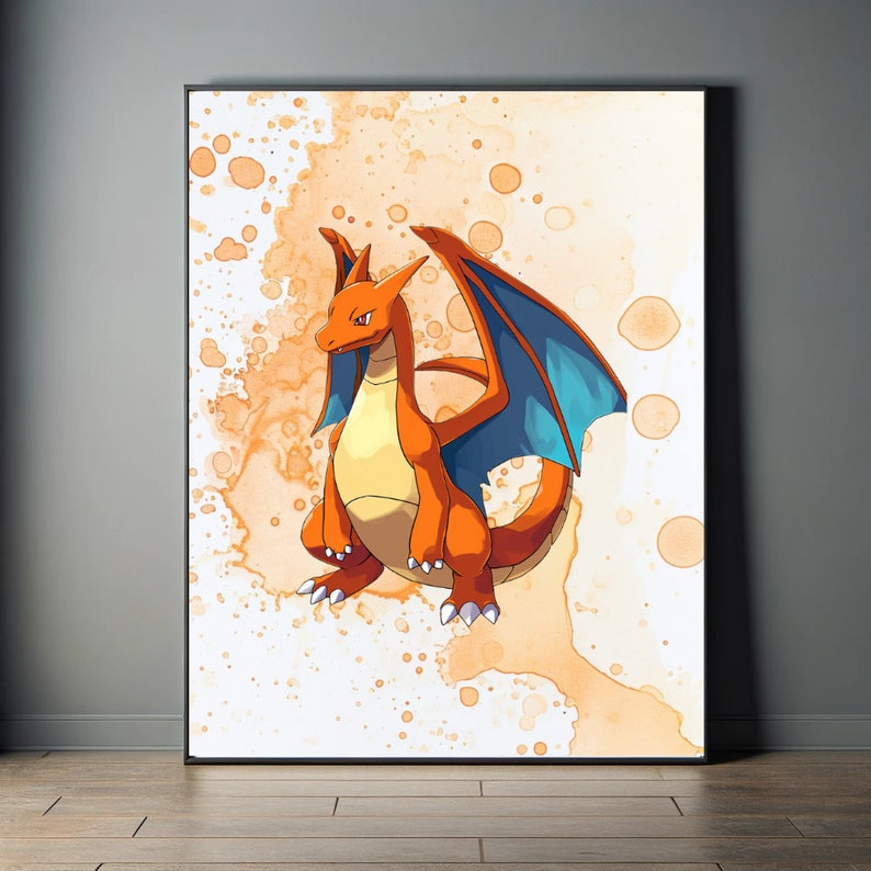 Pokemon Poster, Pikachu, Charizard, Mewtwo, Pokémon Inspired Artwork ...
