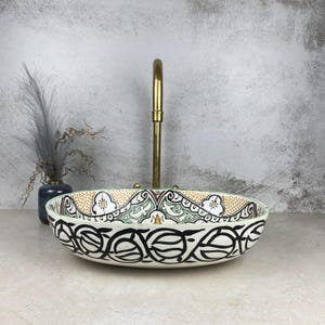 Custom Made Oval Handmade Basin Sink - Artisan Bathroom Vessel Wash ...