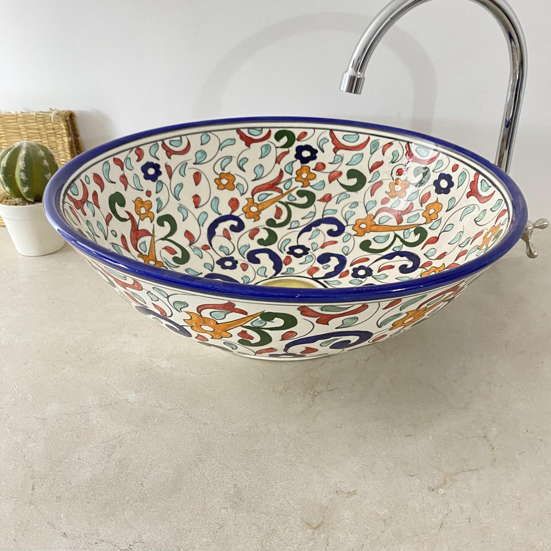 Colorful Ceramic Sink-made From Ceramic 100% Handmade ,multicolors ...