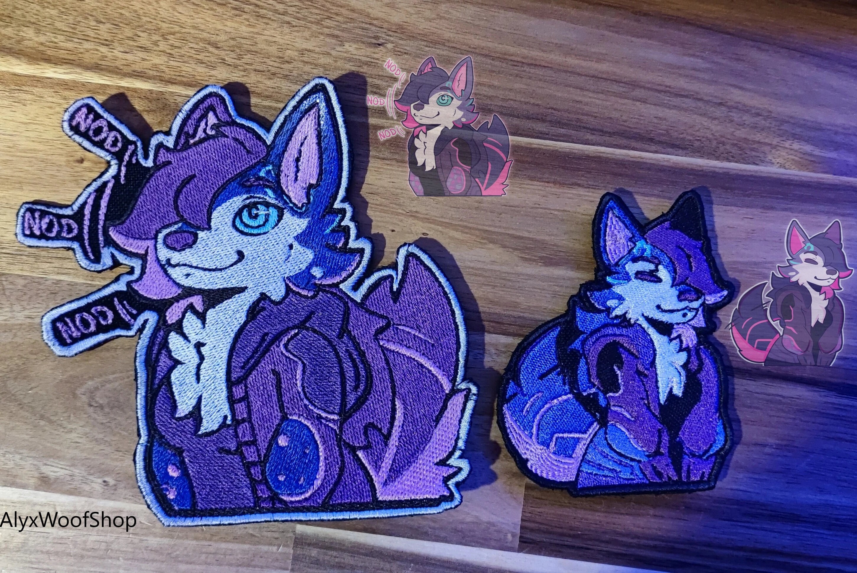 Custom Embroidered Fursona / Furry Patch - Etsy