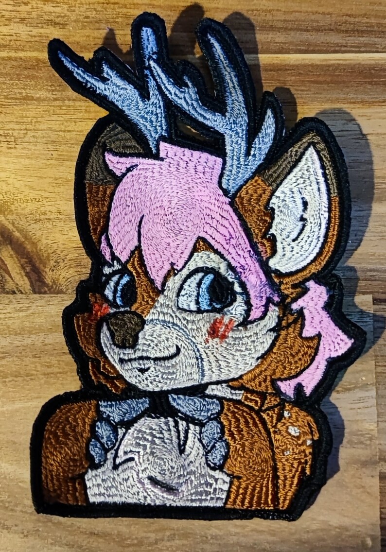 Custom Embroidered Fursona / Furry Patch - Etsy