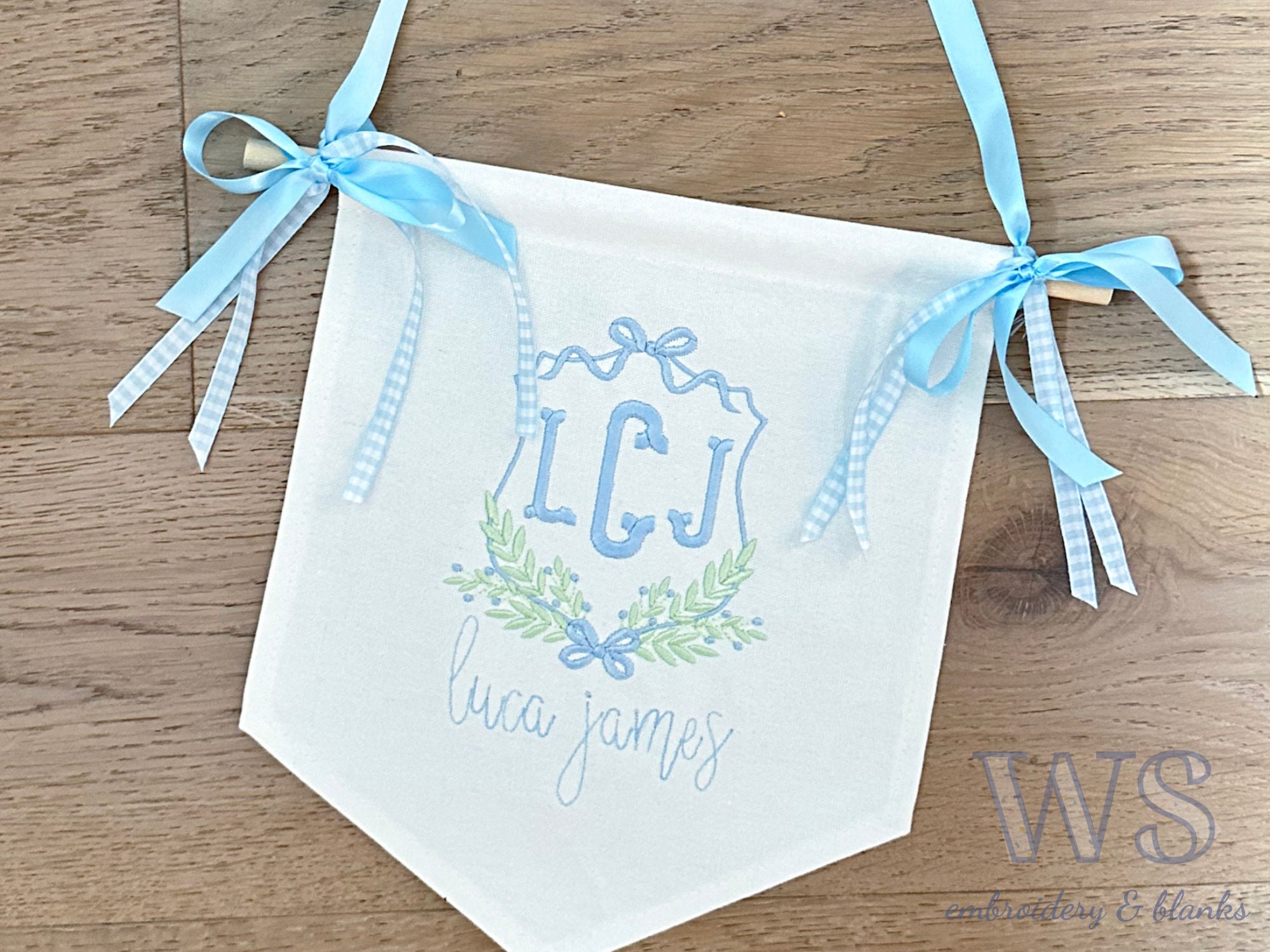 Welcome Baby Boy Custom Banner | Personalized Nursery Wall Hanging - Etsy