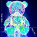 Holographic Light up LED Teddy Bear in Gift Box for Valentine's Day ...