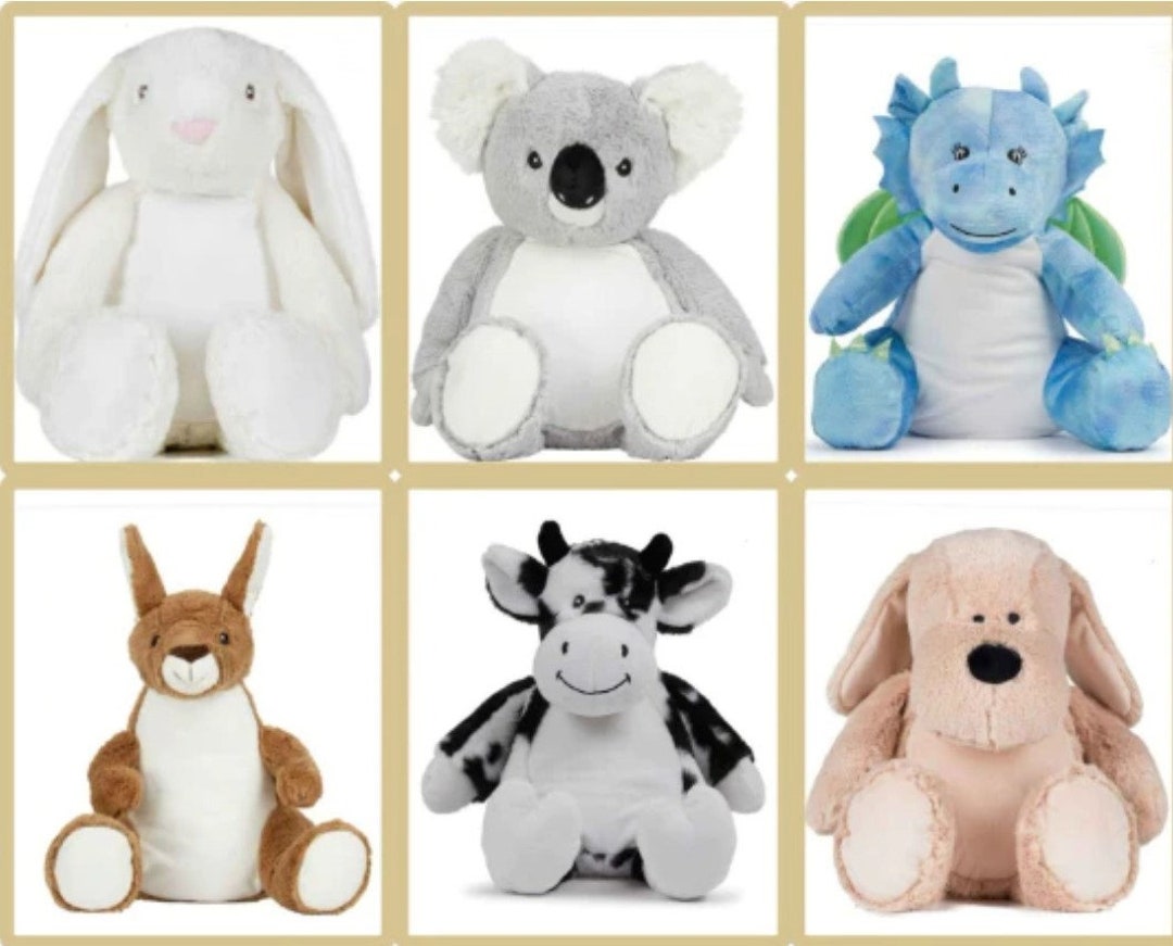 Personalised Mumbles Bear Teddy Plush Gift Present Embroidered Children ...