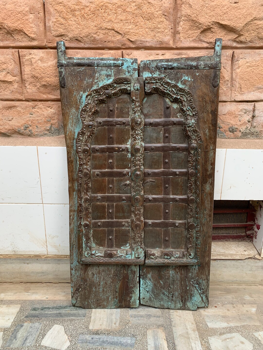 Carved Antique Indian Window and Frame, Decorative Vintage Doors ...