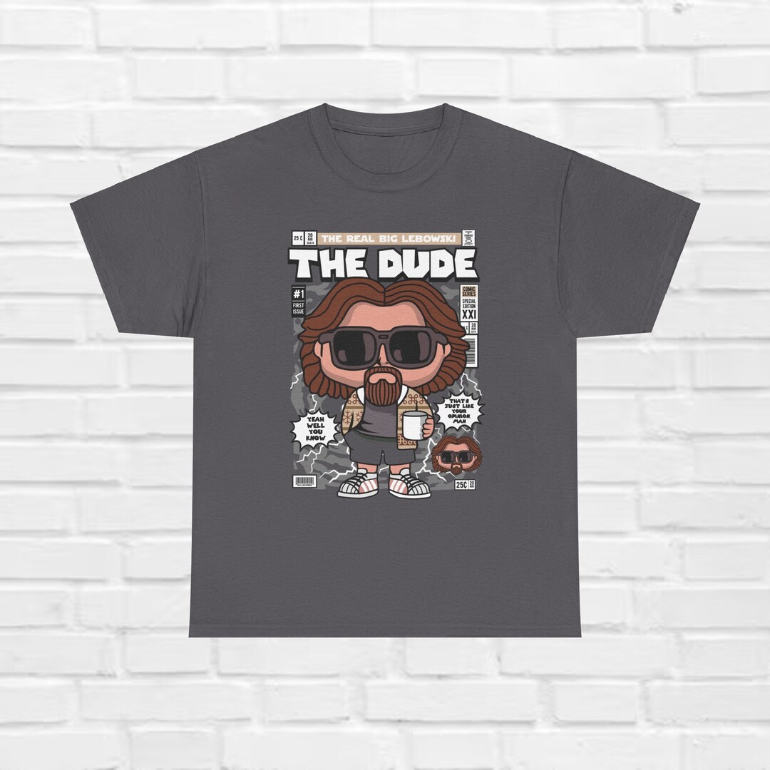 Cult Movie Icon Tee, Laid-back Character Shirt, Classic Film Quote ...