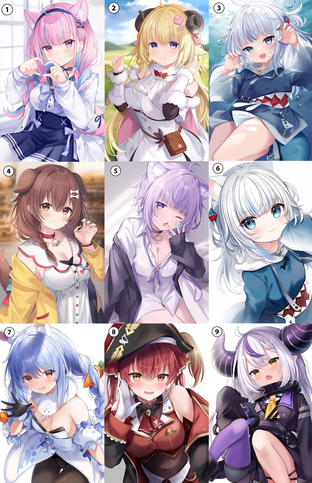 Hololive Vtuber Posters - Etsy