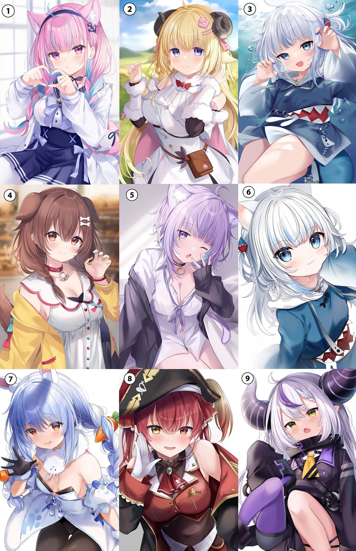 Hololive Vtuber Posters - Etsy