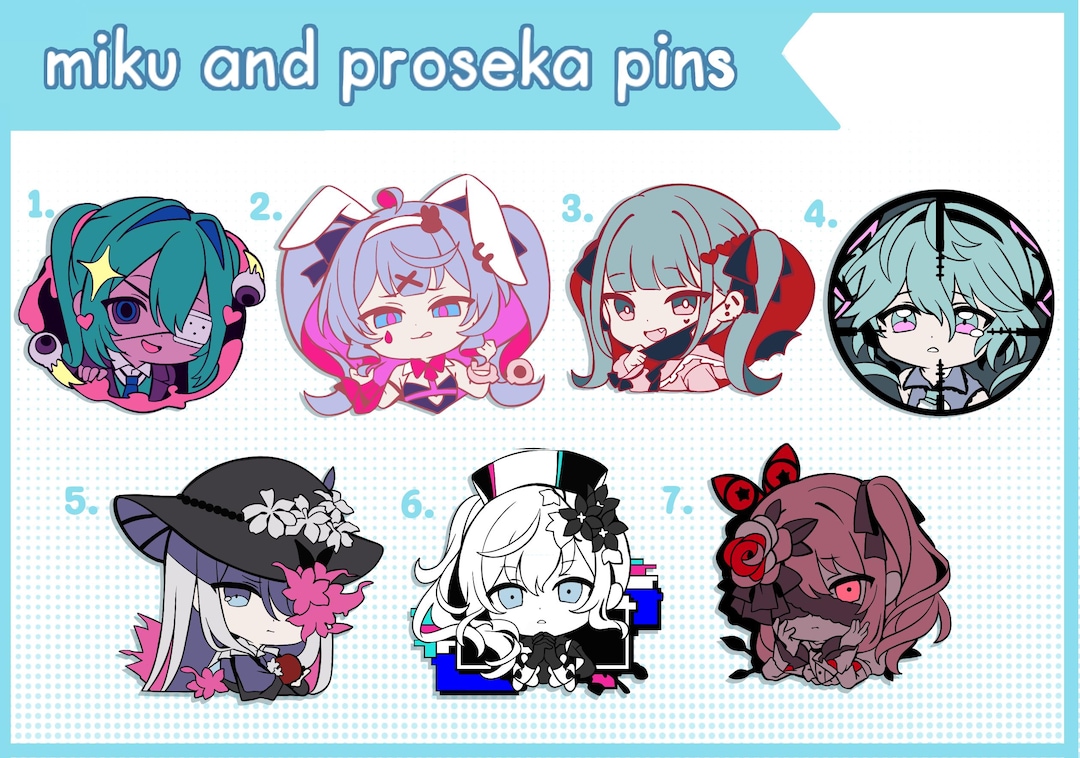 Miku and Project Sekai Enamel Pins - Etsy