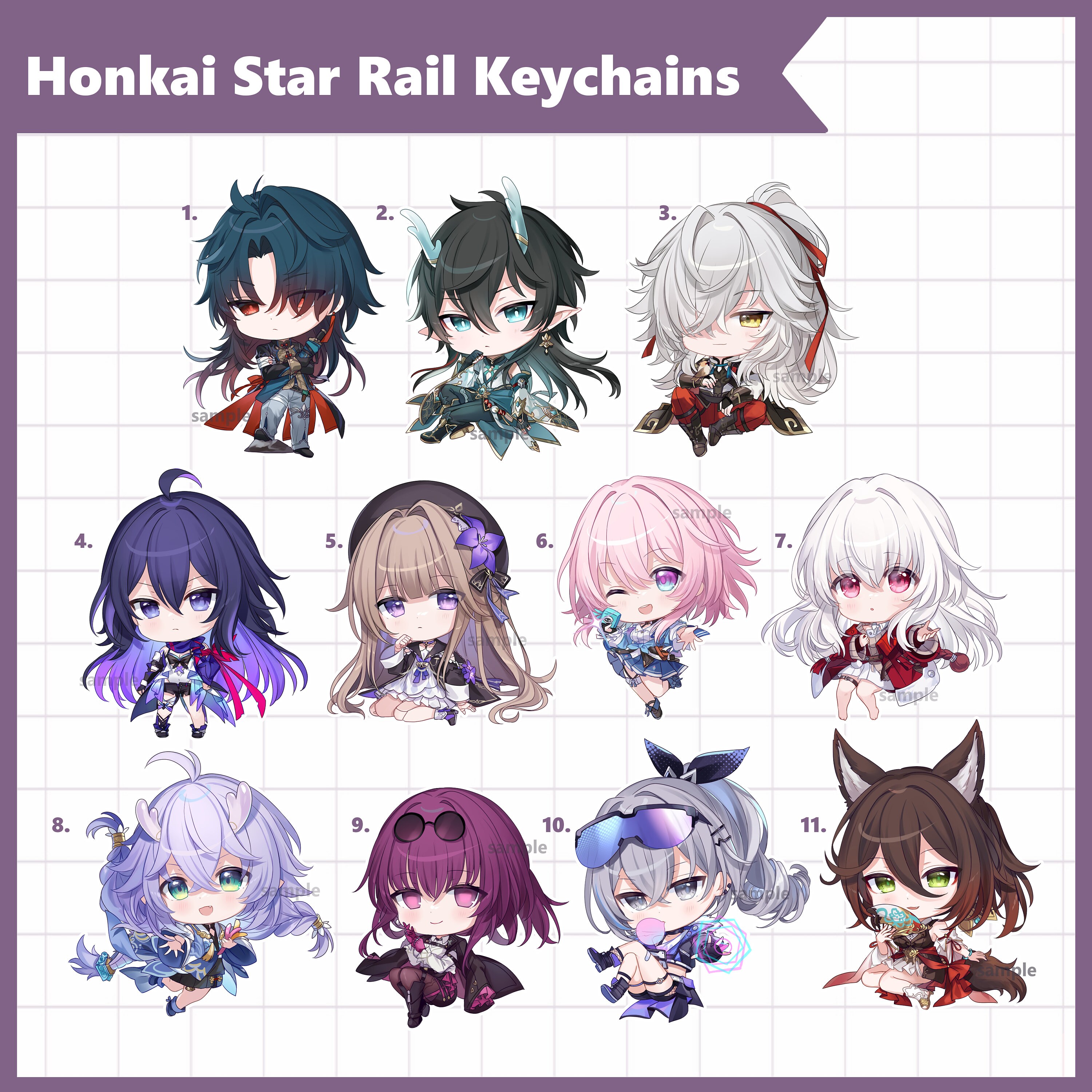 Honkai Star Rail HSR Keychains - Etsy