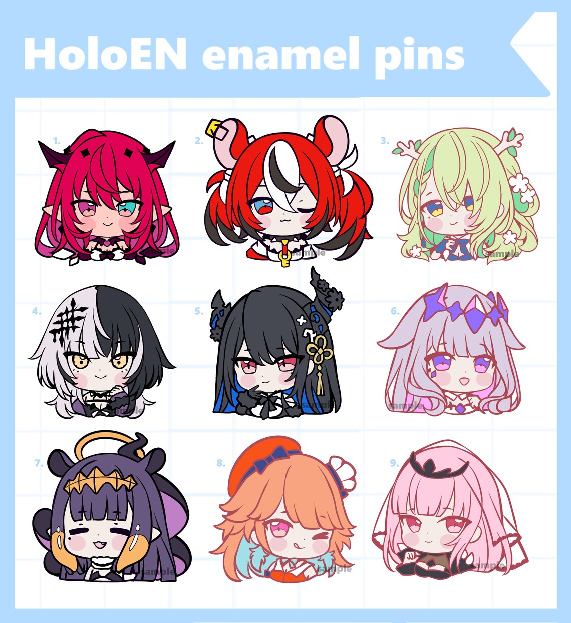 Holoen Enamel Pins - Etsy