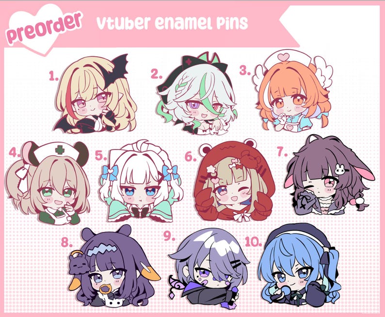 Phase Connect Nimi V4mirai Holoen Indie Vtuber Enamel Pins - Etsy