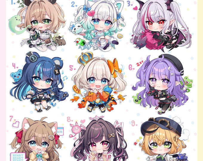 PREORDER Vtuber Nimi Mint Phase Connect Dooby Neuro-sama V4mirai ...