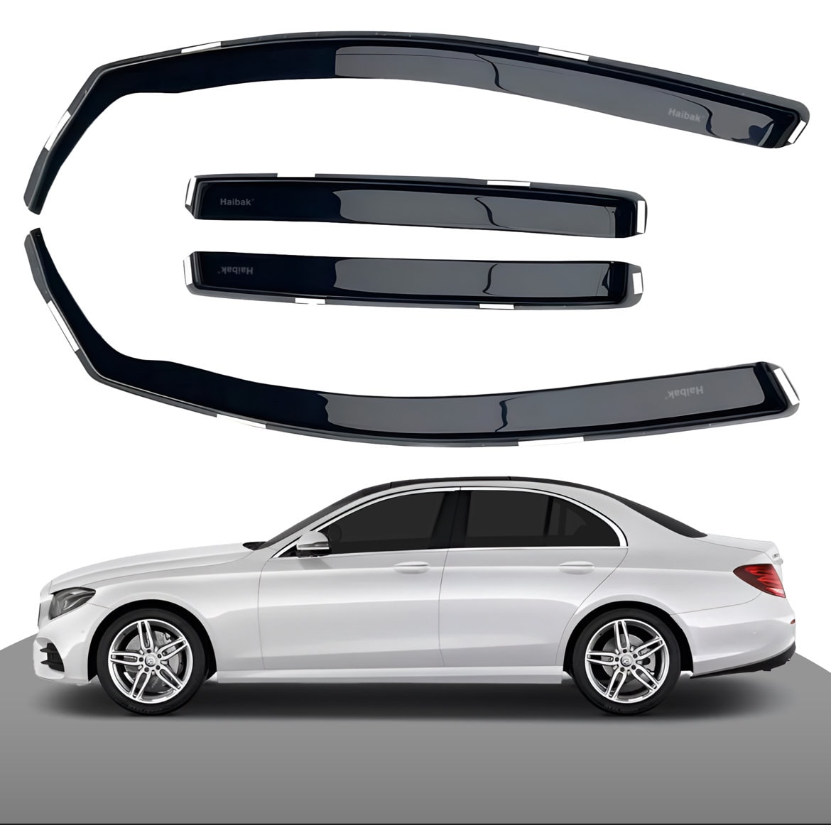 Mercedes Benz E Class W213 4 Doors Saloon 2017 Onwards Wind Deflectors by Haibak Etsy
