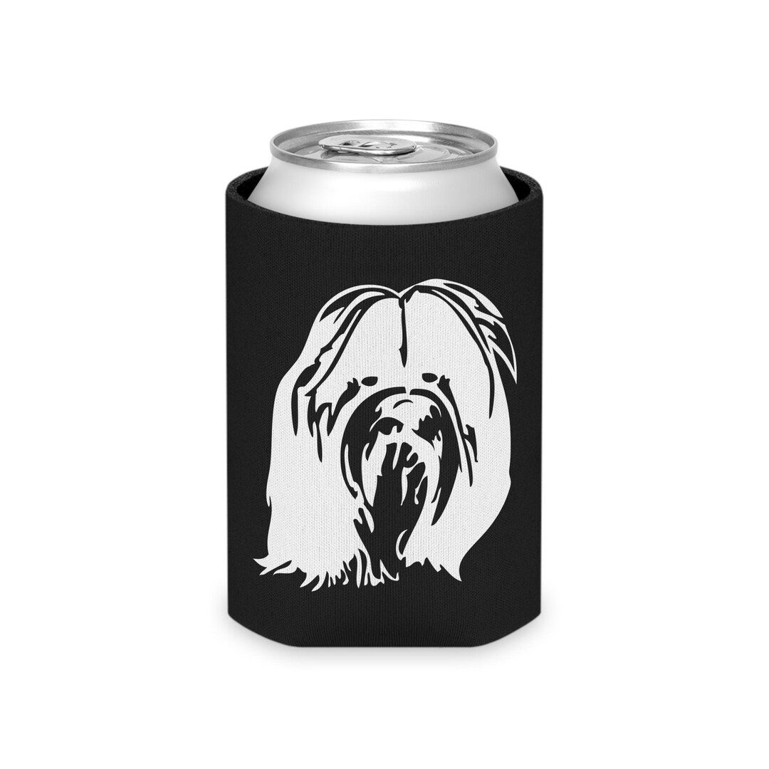 Shih Tzu Dog Head Design on a Can Cooler, Shih Tzu Can Cooler, Shih Tzu ...