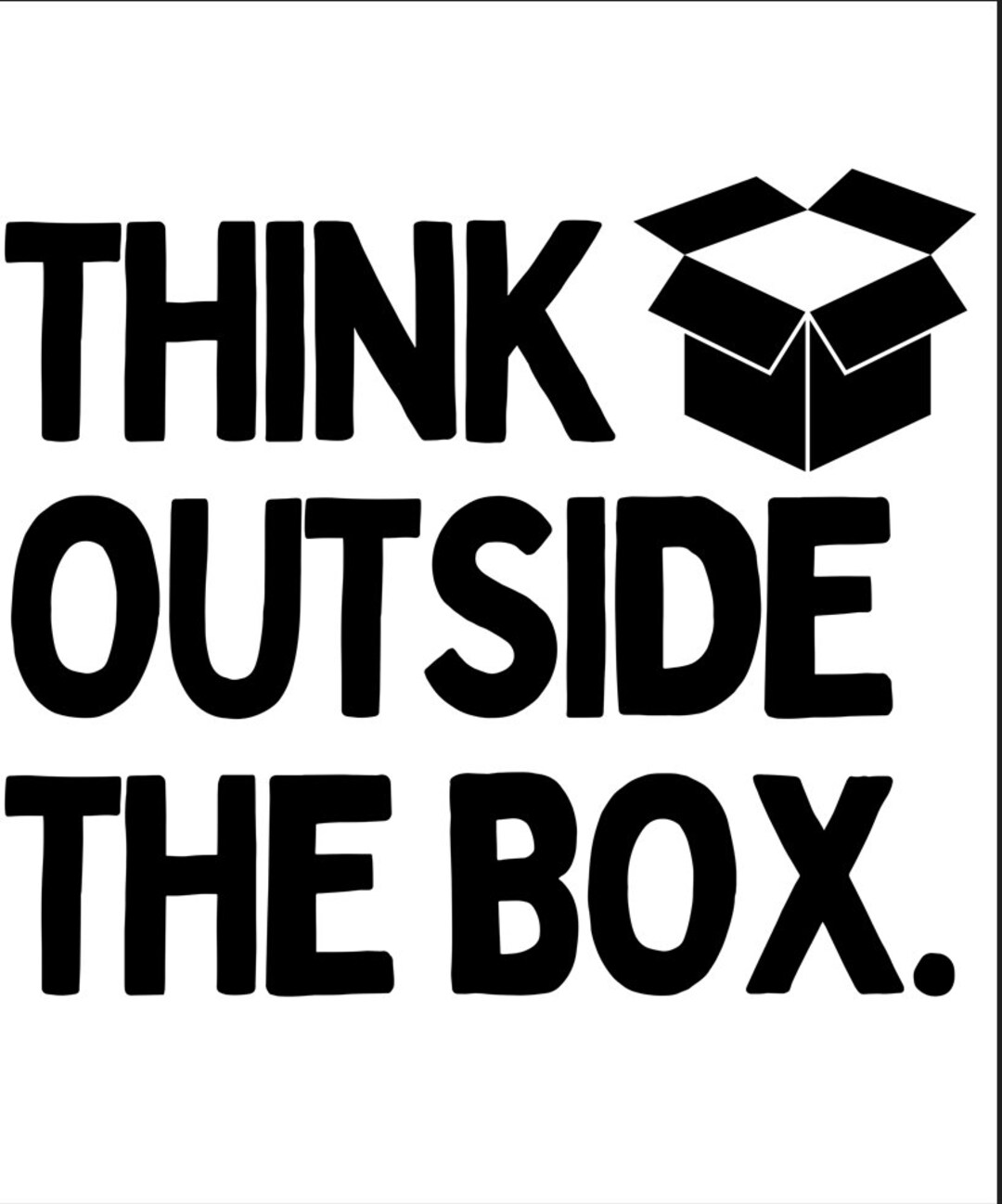 Think Out of the Box Print, Printable Wall Art, Growth Mindset Poster ...
