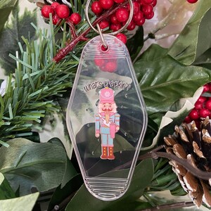 Christmas Motel Keychain L Nutcracker L What's Crackin' L Retro ...
