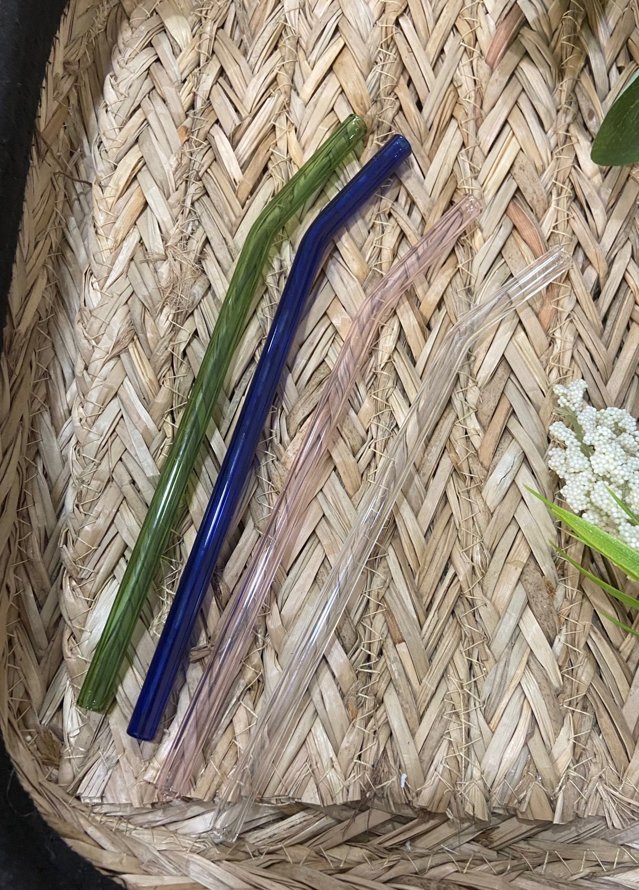 Colored Glass Straws | Reusable Straws | Eco Friendly Straws | Colored ...