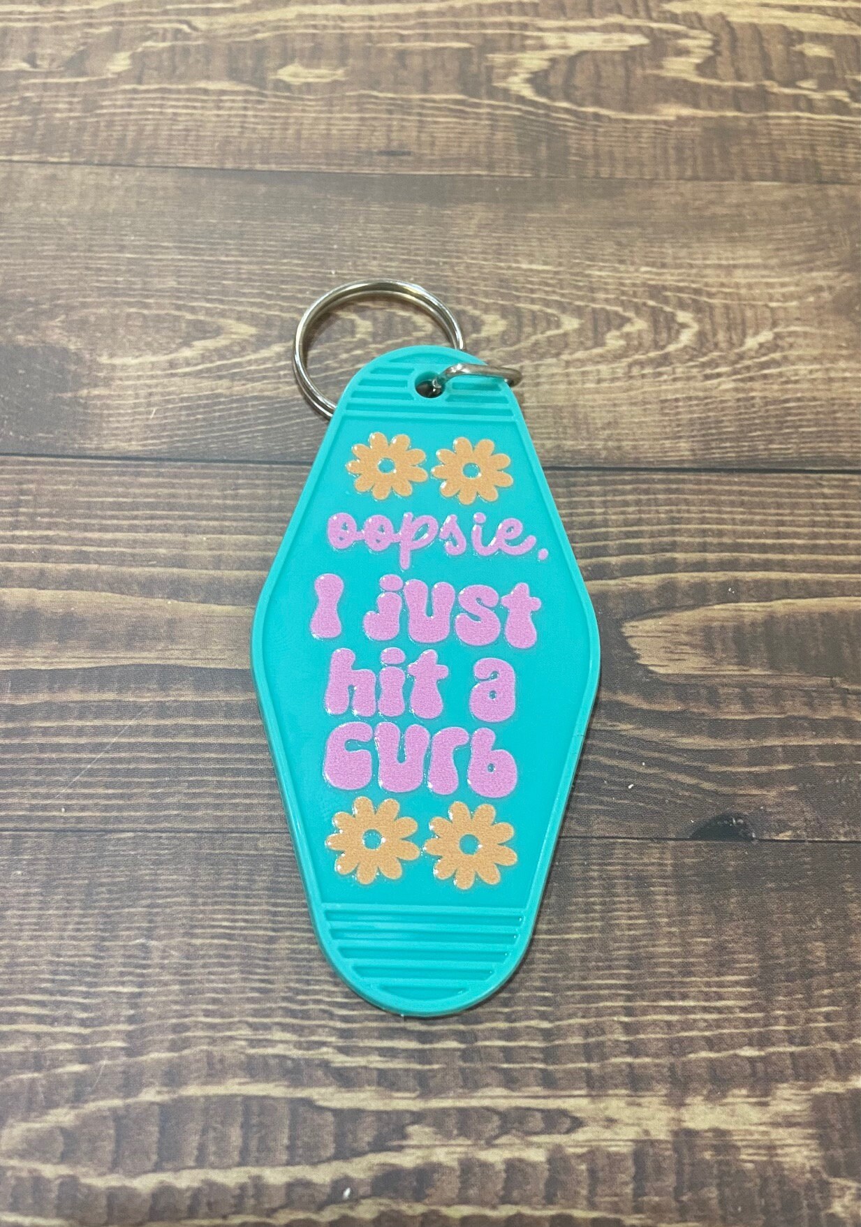 Motel Keychain L Oopsie I Just Hit A Curb L Retro Keychain L Stocking ...
