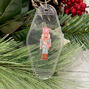 Christmas Motel Keychain L Nutcracker L What's Crackin' L Retro ...