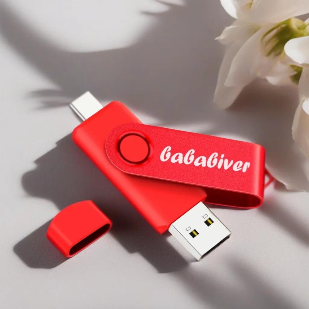 Custom Engraved Rotating 2-in-1 USB Drive + Key Chain - Etsy