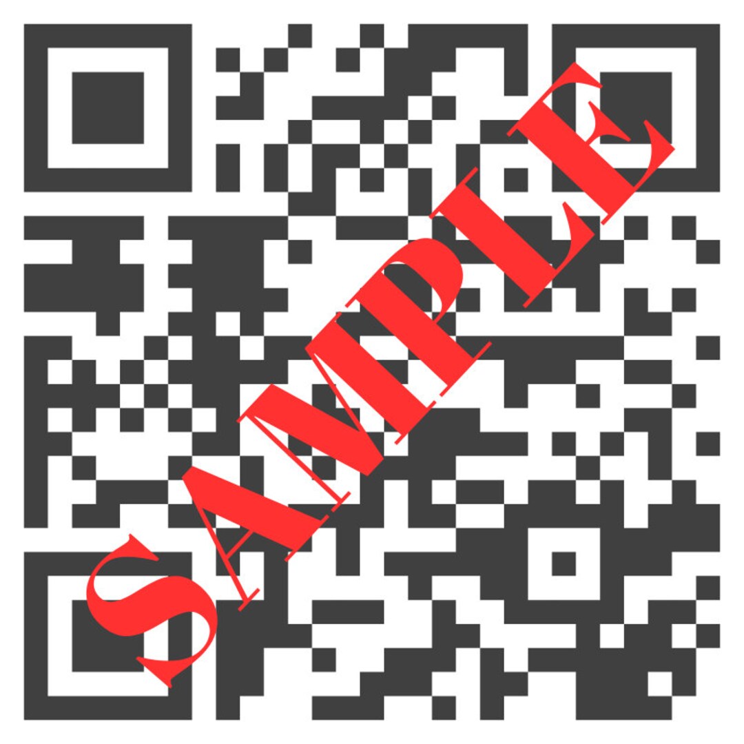 Custom QR Code Decal Indoor/outdoor - Etsy
