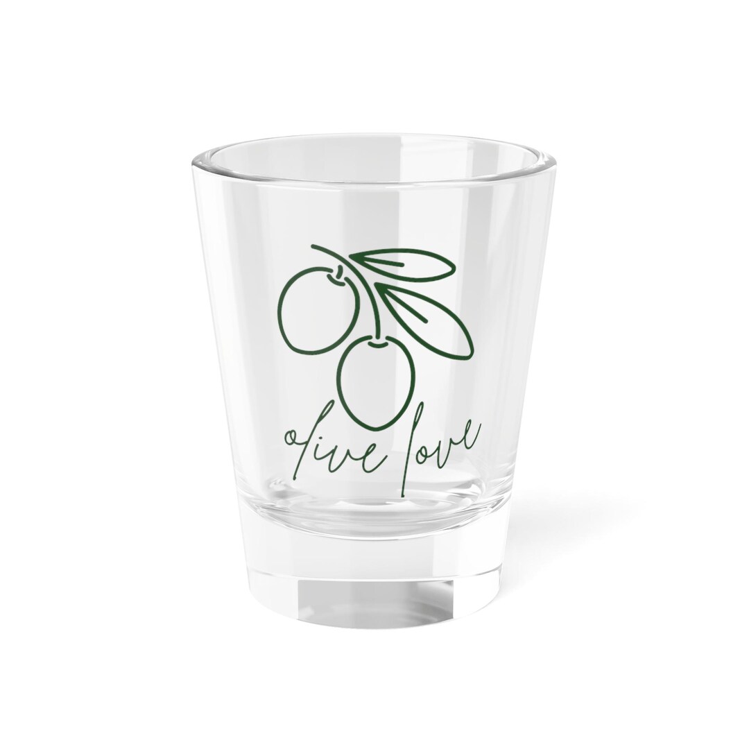 Olive Love Liquid Supplement Glass, 1.5oz - Etsy