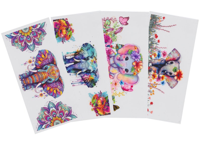 Elephant UV DTF Transfer Stickers - Etsy