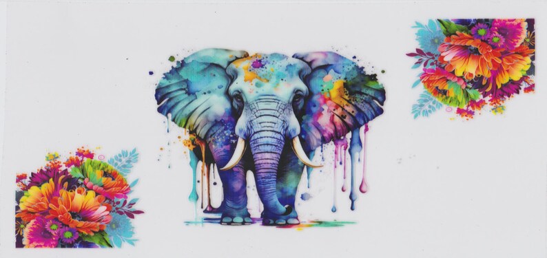 Elephant UV DTF Transfer Stickers - Etsy