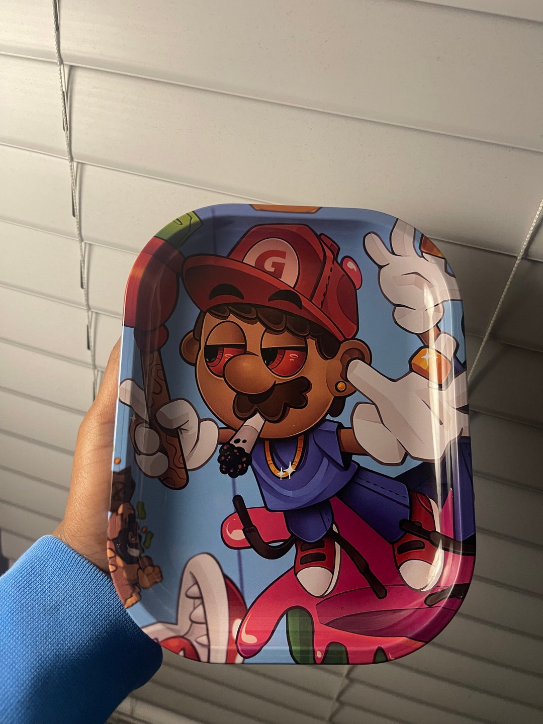 Super High Mario Rolling Tray With Magnetic Lid - Etsy